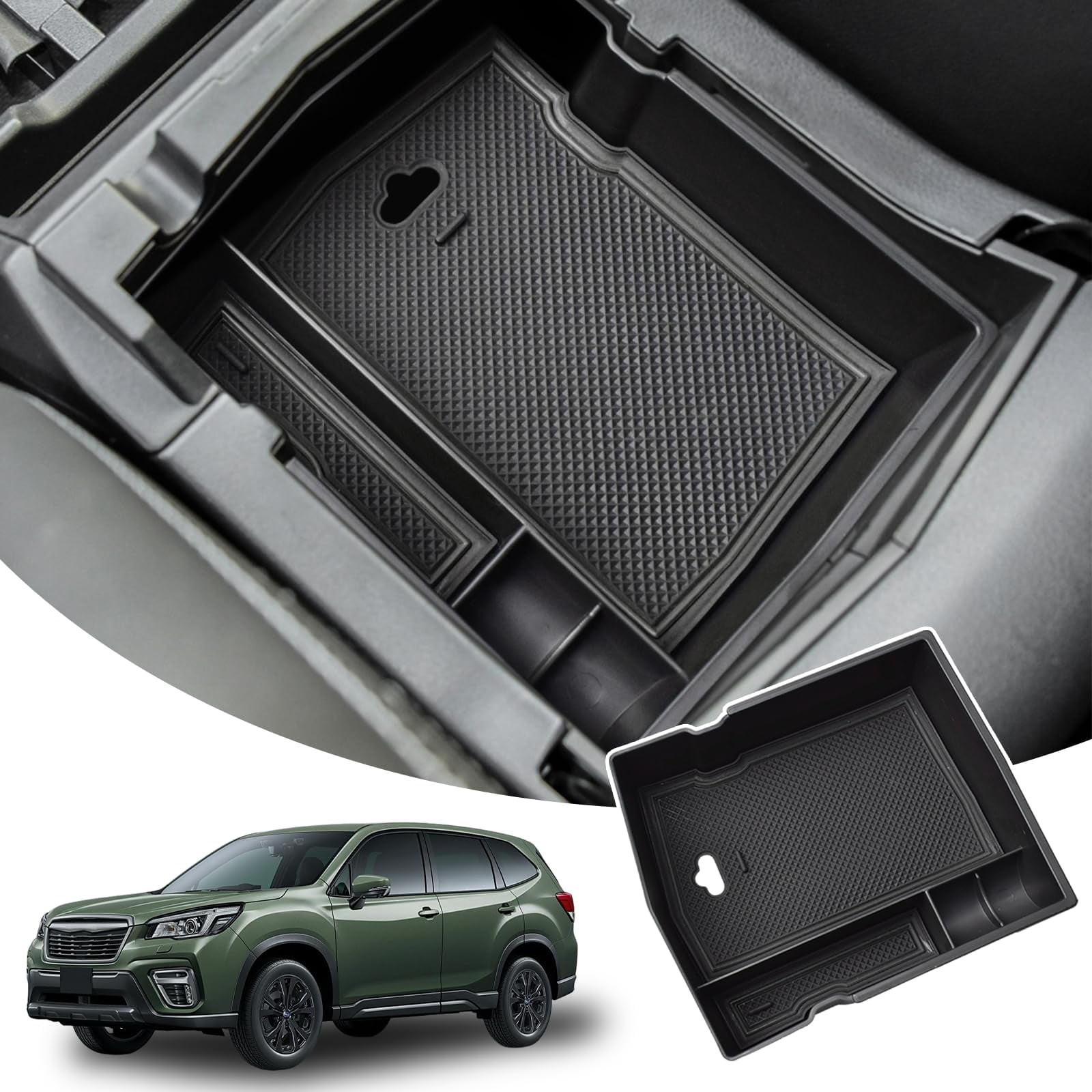 X-TKER Center Console Organizer Compatible with Subaru Forester 2019 ...