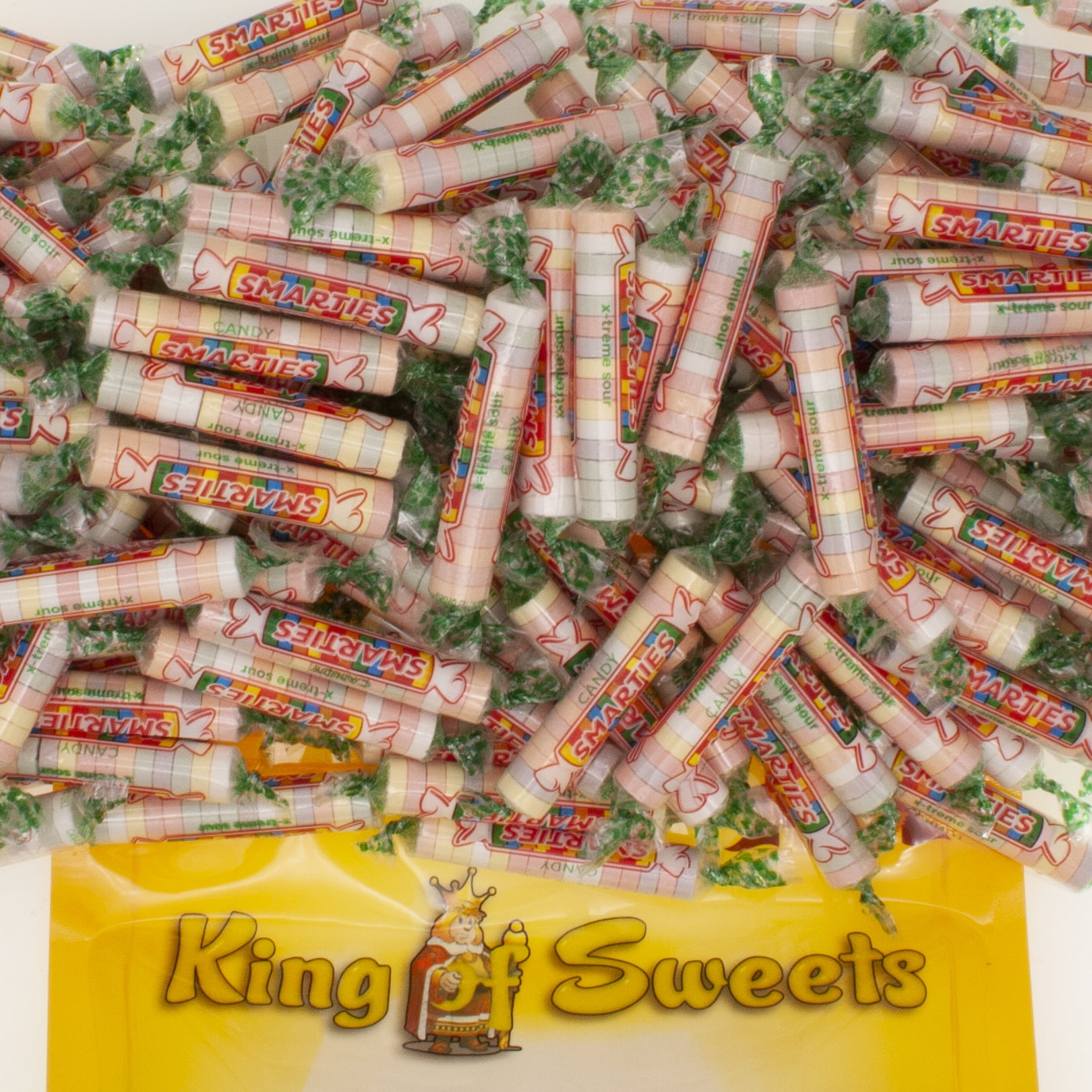 X-Treme Sour Smarties - Sweet and Extra Sour 1 Pound in a Bulk King of ...