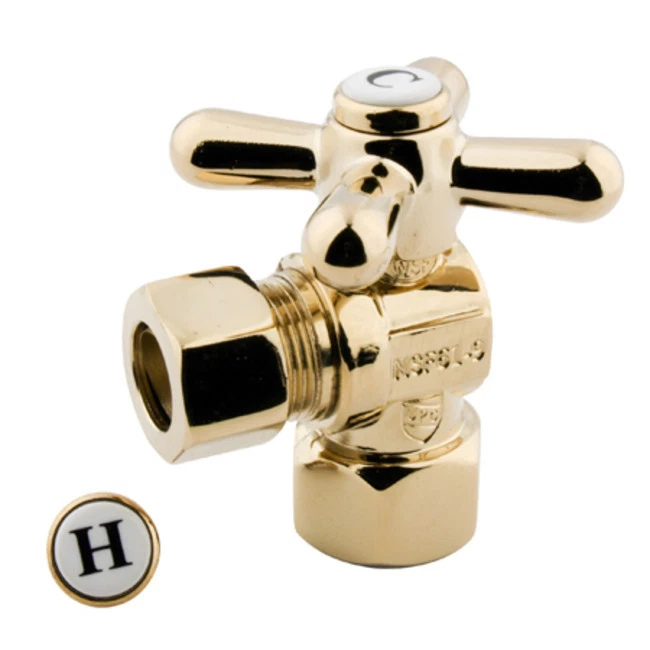 X Vintage Angle Stop - Brass - Walmart.com