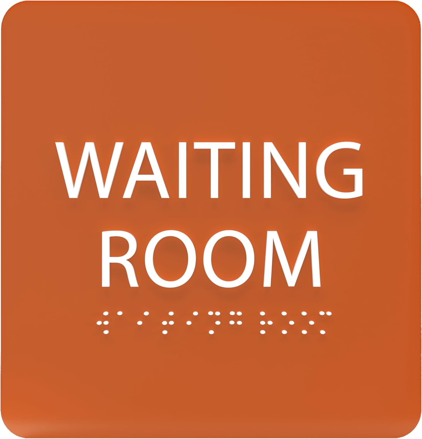 X Waiting Room Sign - Compliant Tactile Grade 2 Braille Text Wall ...