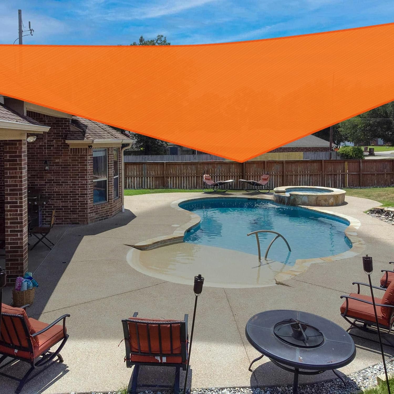 x x 36.8' Sun Shade Sail Right Triangle Outdoor Canopy Cover UV Block ...