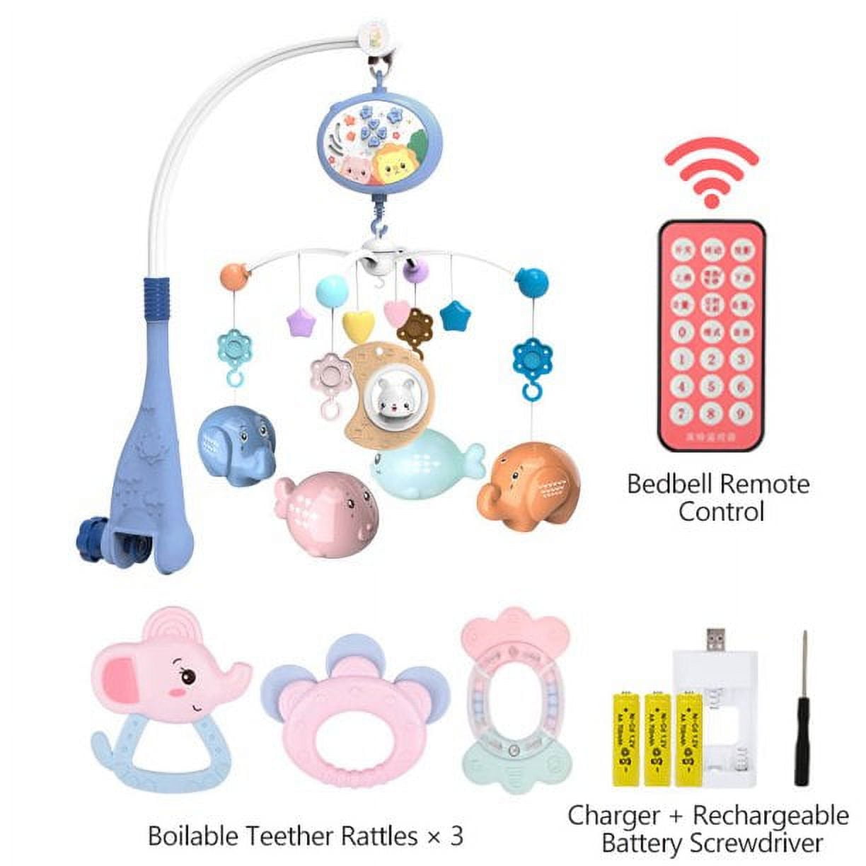 XBEN Baby Crib Mobile with Star Projection, Music, Remote, Rotating ...