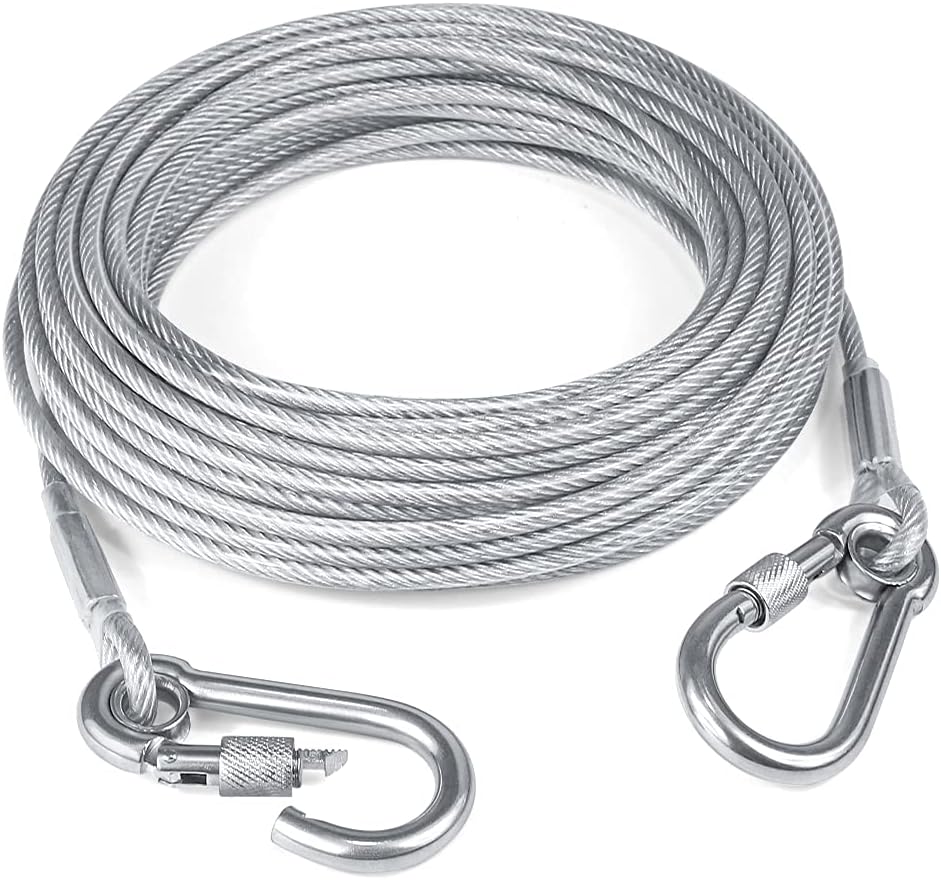 Vibrant Life Vinyl-Covered Trolley Cable Tie-Out for Dogs, x-Large, 60 ...