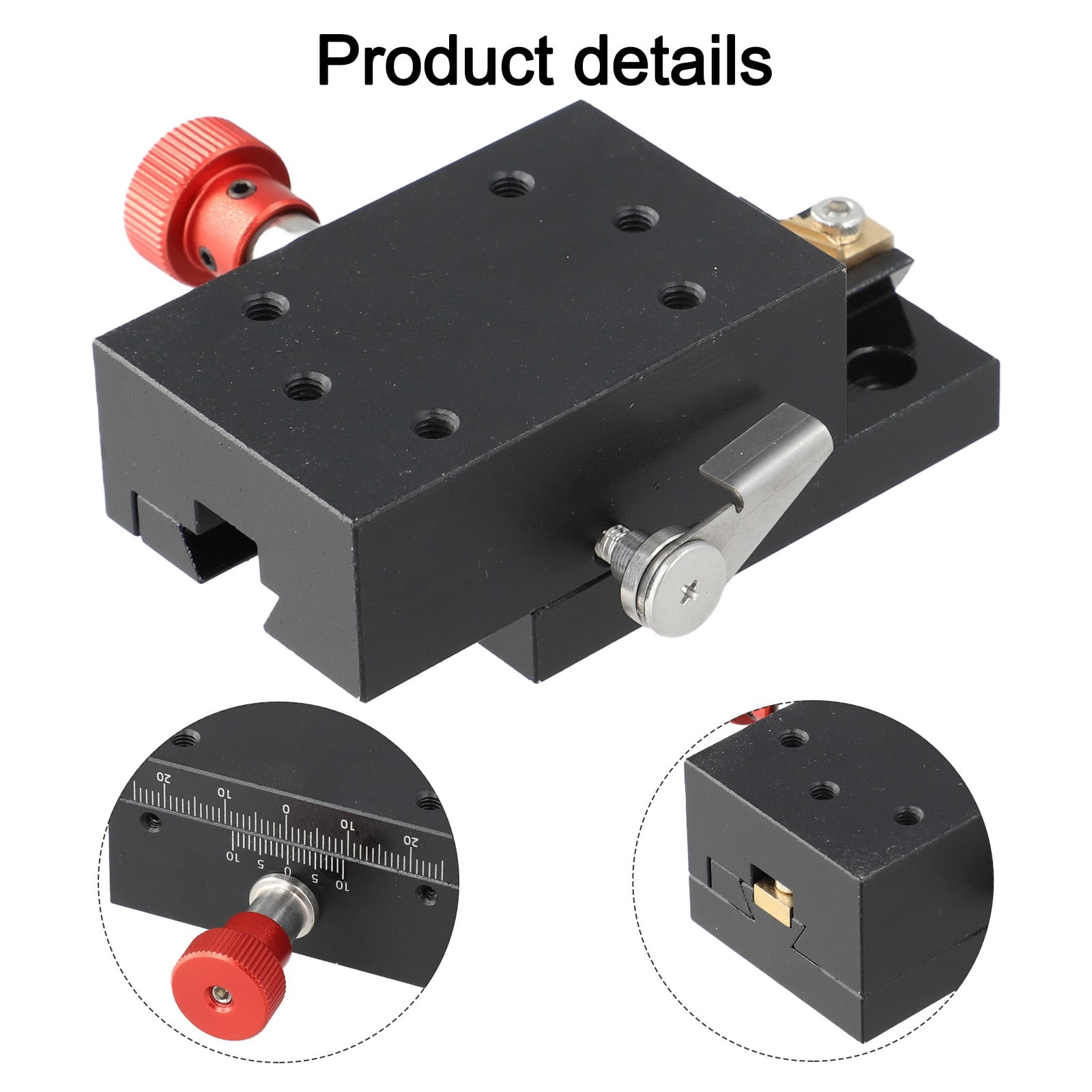 X-axis Dovetail Groove Slide Fine Adjustment Displacement Stage 40mm ...