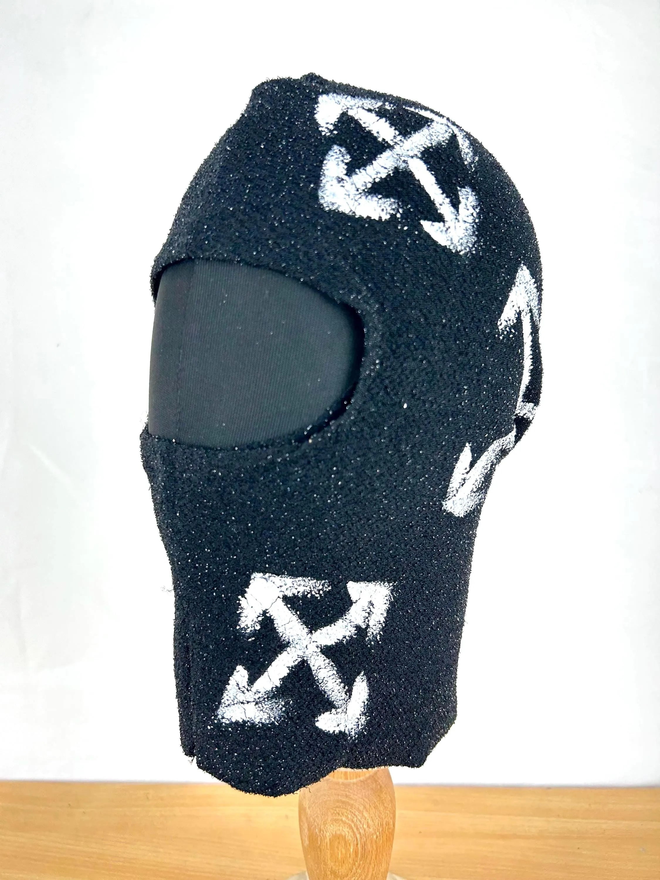 X balaclava ski mask designer inspired unisex standart size black color ...