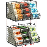 3 Tier Stackable Can Organizer for Pantry, X-cosrack Standing Dispenser ...