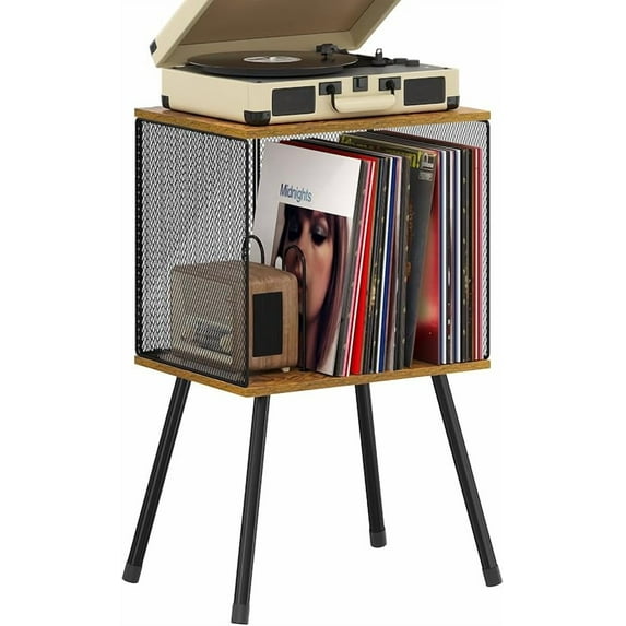 X-cosrack 3-Tier Record Player Stand, Turntable Stand with Storage up ...