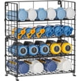 X-cosrack Adjustable Water Bottle Organizer,4-Tier Stackable Wall ...