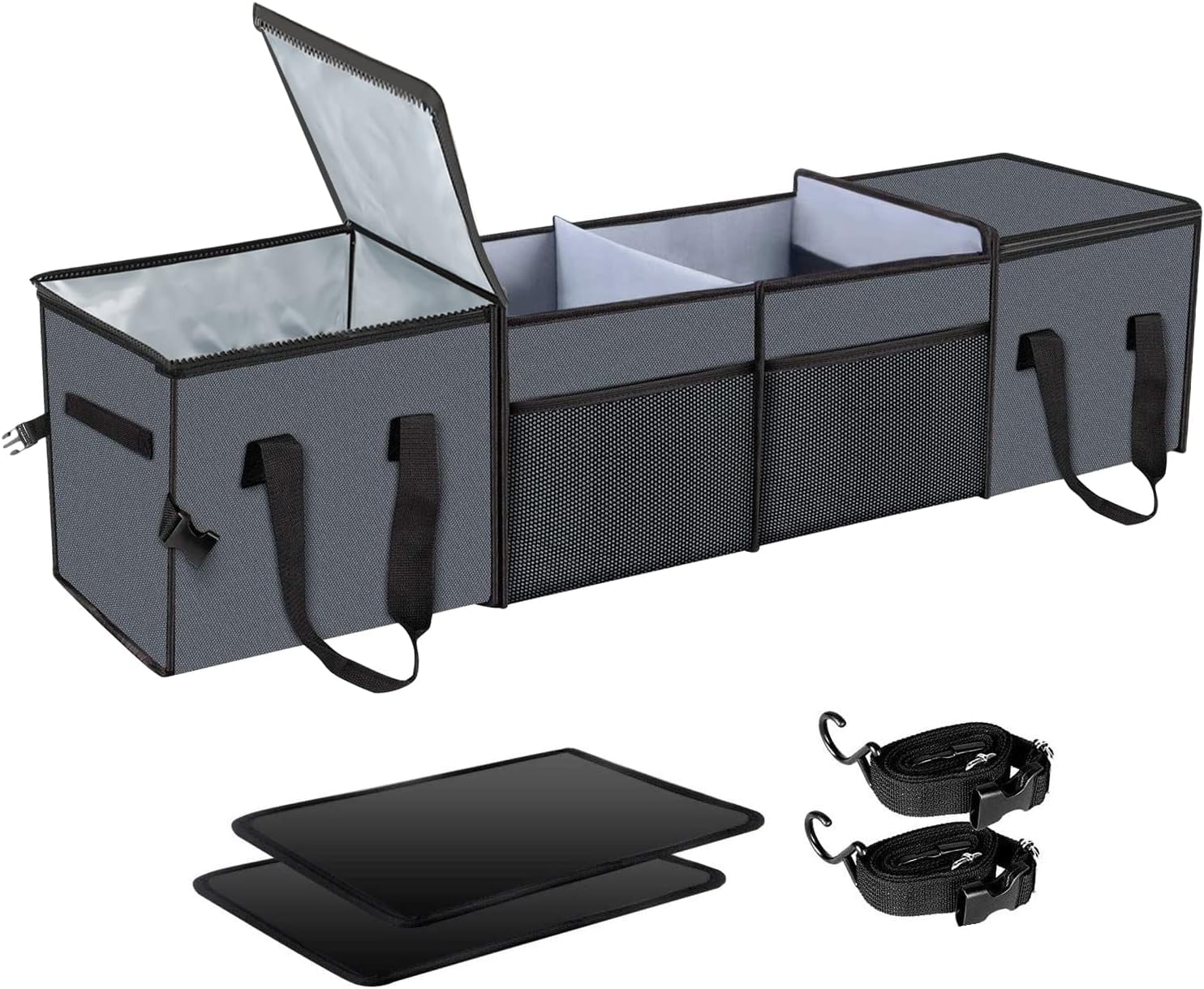 X-cosrack Car Trunk Organizer, Storage with Insulation Cooler Bags for ...