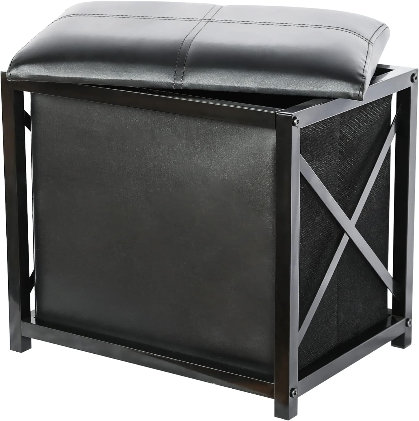 X-cosrack Storage Box X-Framework Cube Ottoman , Removable Faux Leather ...