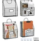 X-cosrack Wall Organizer for Office, Metal Hanging Wall File Organizer ...