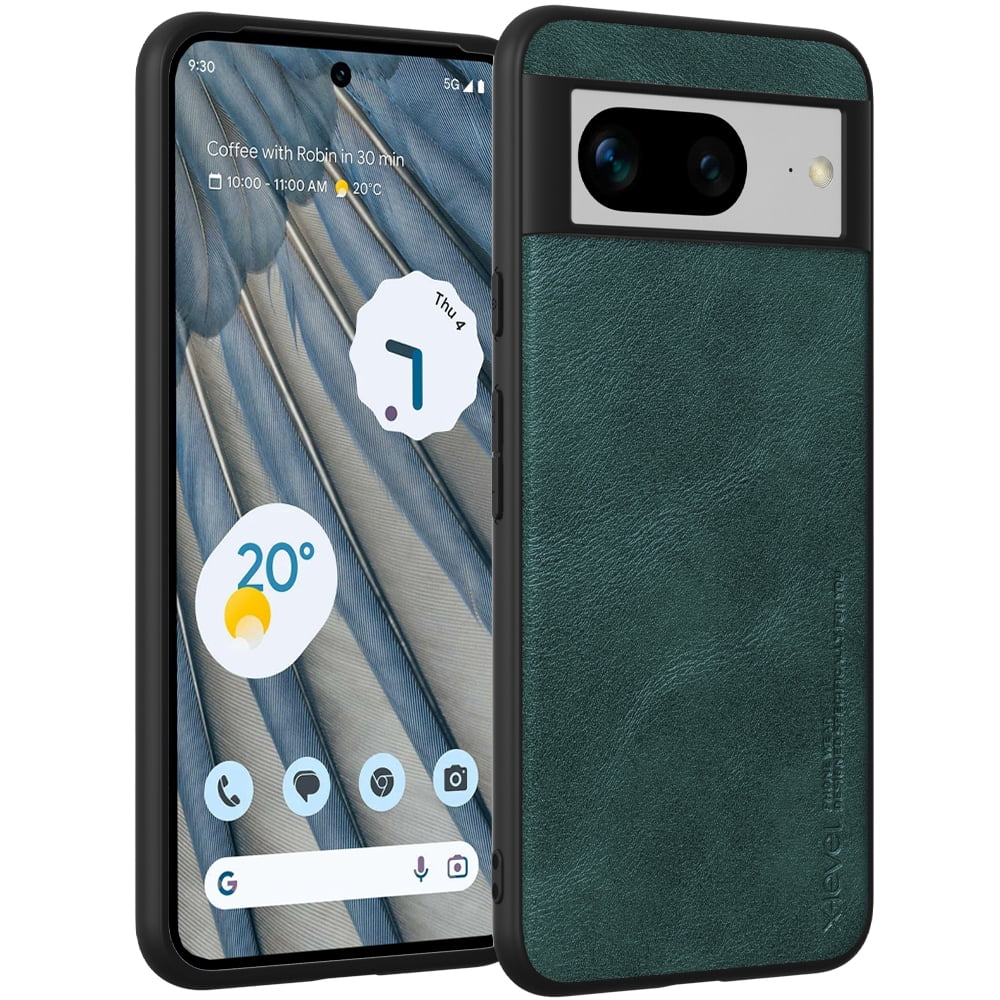 X-level Google Pixel 8 Case, Anti-Scratch Premium PU Leather Soft TPU ...