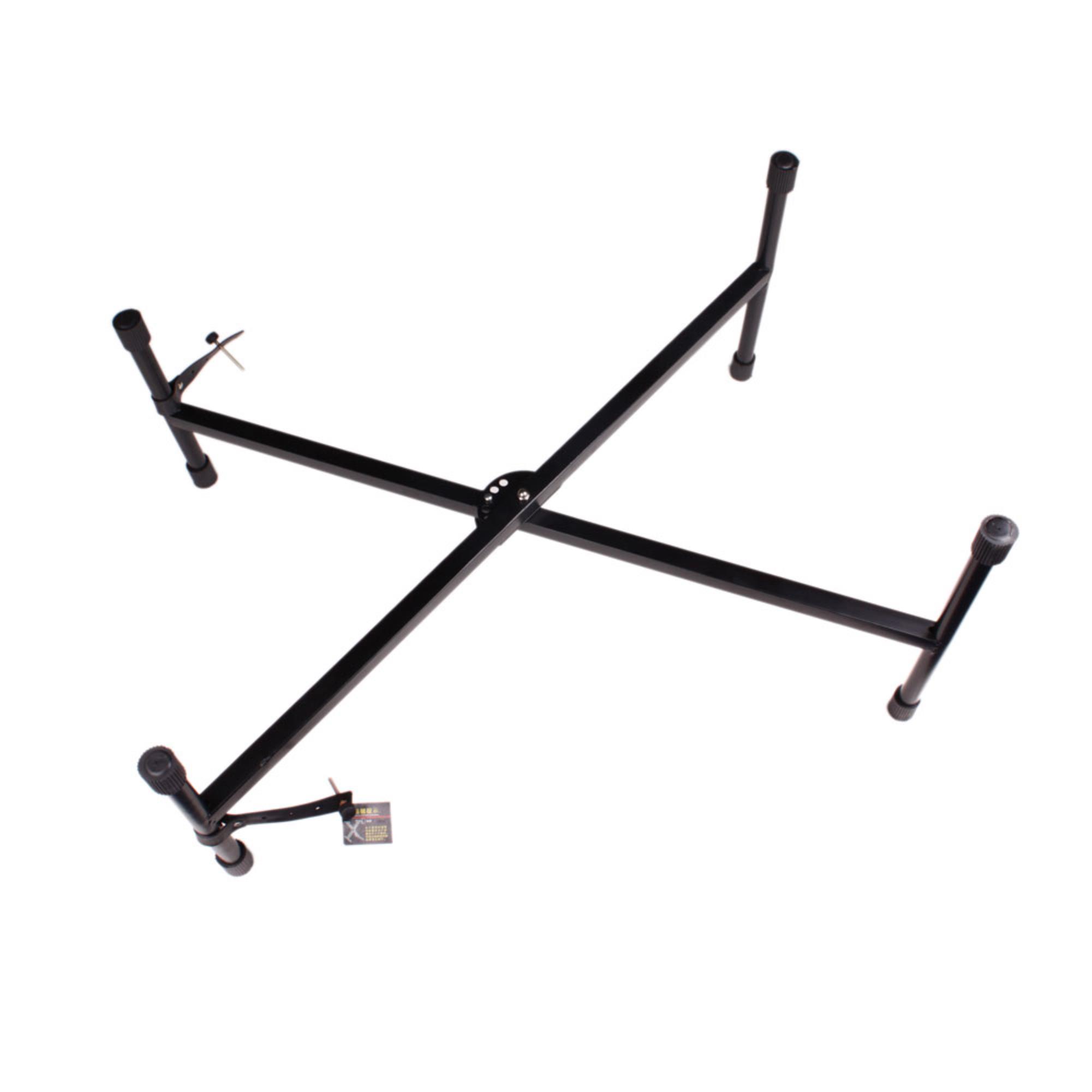 X-type Keyboard Stand + Adjustable Folding Piano Bench Stool Seat Black ...
