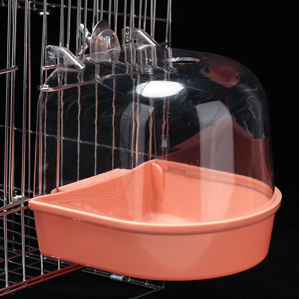 X01 external bathtub [orange] (D) $ budgie bath box bathtub bird bather ...
