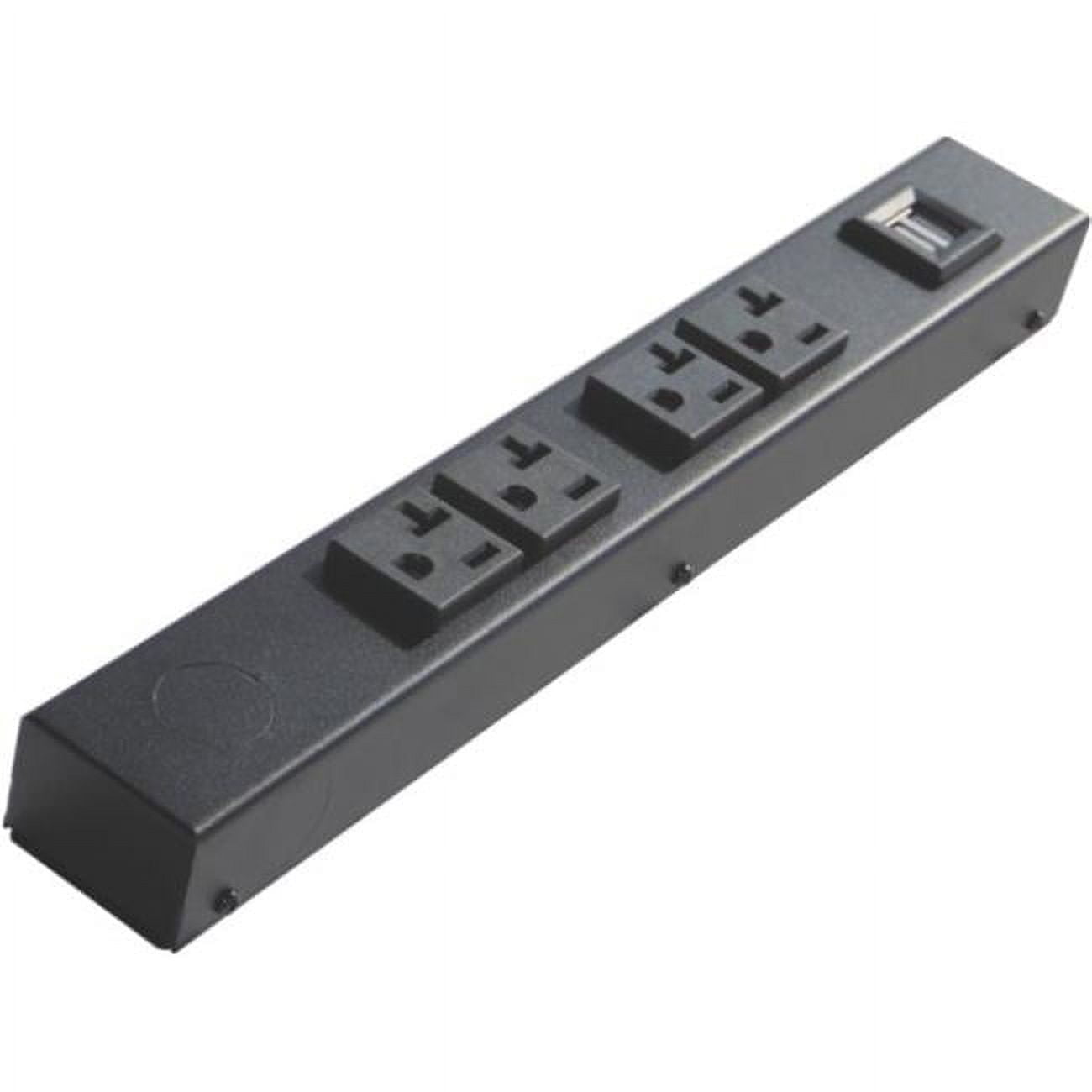 X1 HTU104V 12 in. 20A, 4 Outlets Hardwired Power Strip with USB ...