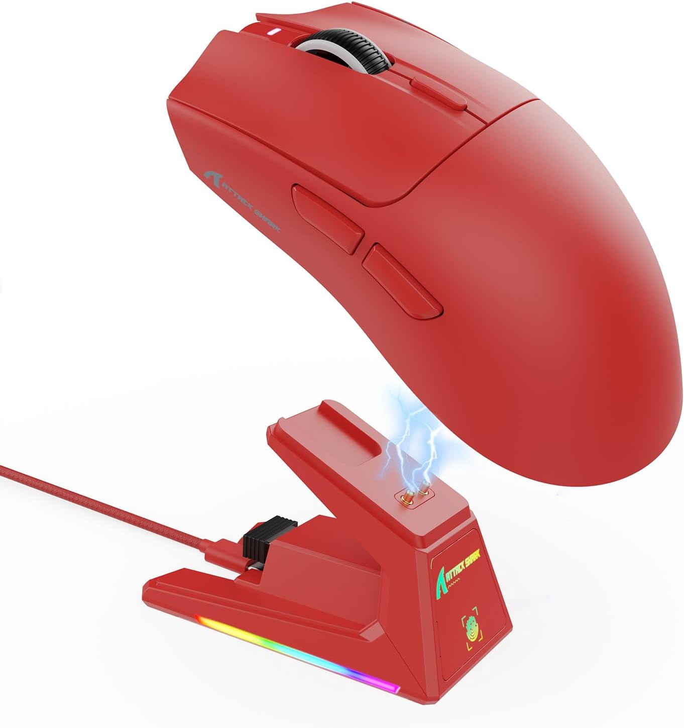 X1 Ultralight Gaming with Dock,PixArt PAW3395 Sensor,40000DPI,BT/2.4Ghz ...