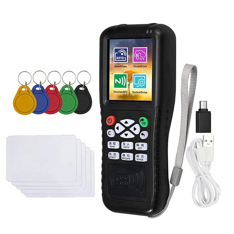 X100 RFID NFC Smart Card Reader Writer+5 X UID Card/Keychain RFID ...