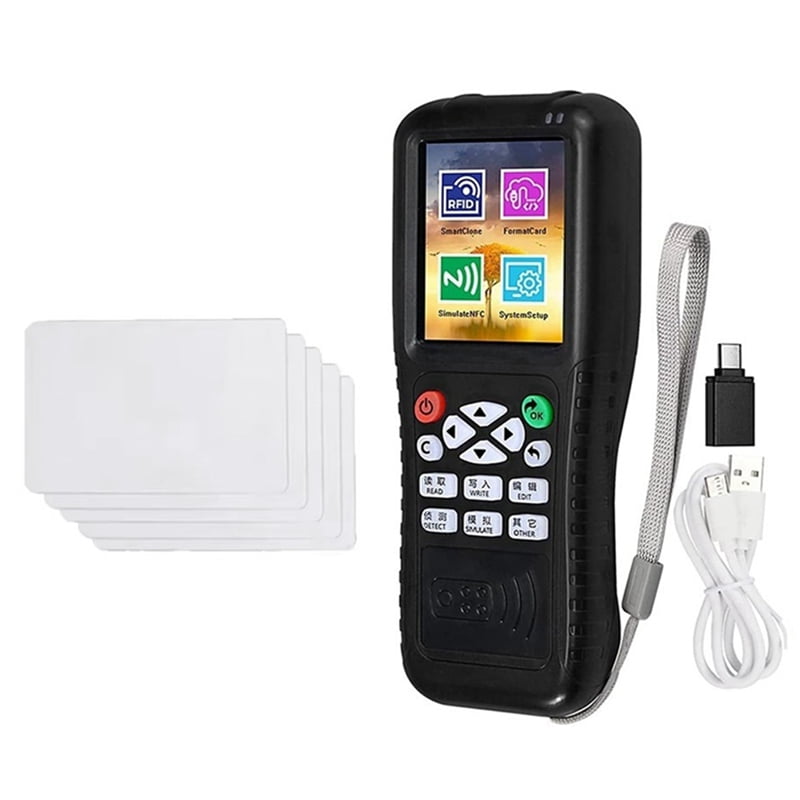 X100 RFID NFC Smart Card Reader Writer+5 X UID Card RFID Duplicator ID ...