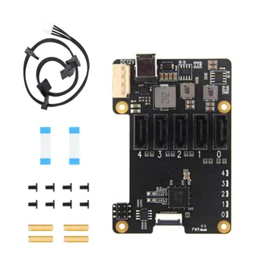 X1009 PCIe Expansion Board For RPi 5 5B With 5 Port Expanded Adapter ...