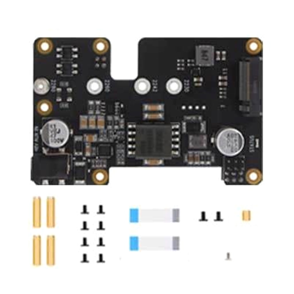 X1012 PCIe to M.2 POE NVMe SSD and POE Shield for RPi 5 M.2 NVMe SSD ...