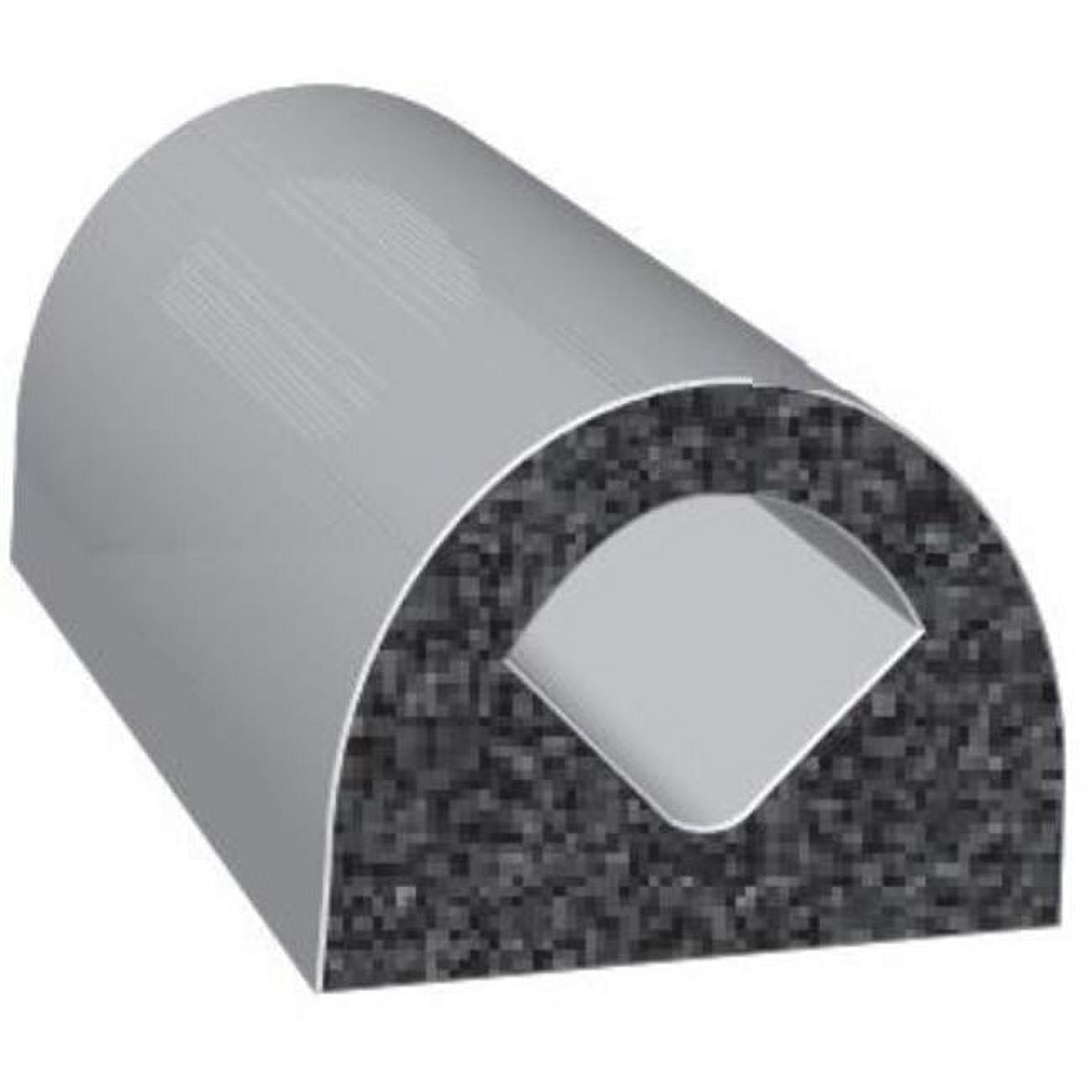 X108HT25 25 ft. EPDM Sponge D-Shaped Weather Stripping Rubber Seal with ...