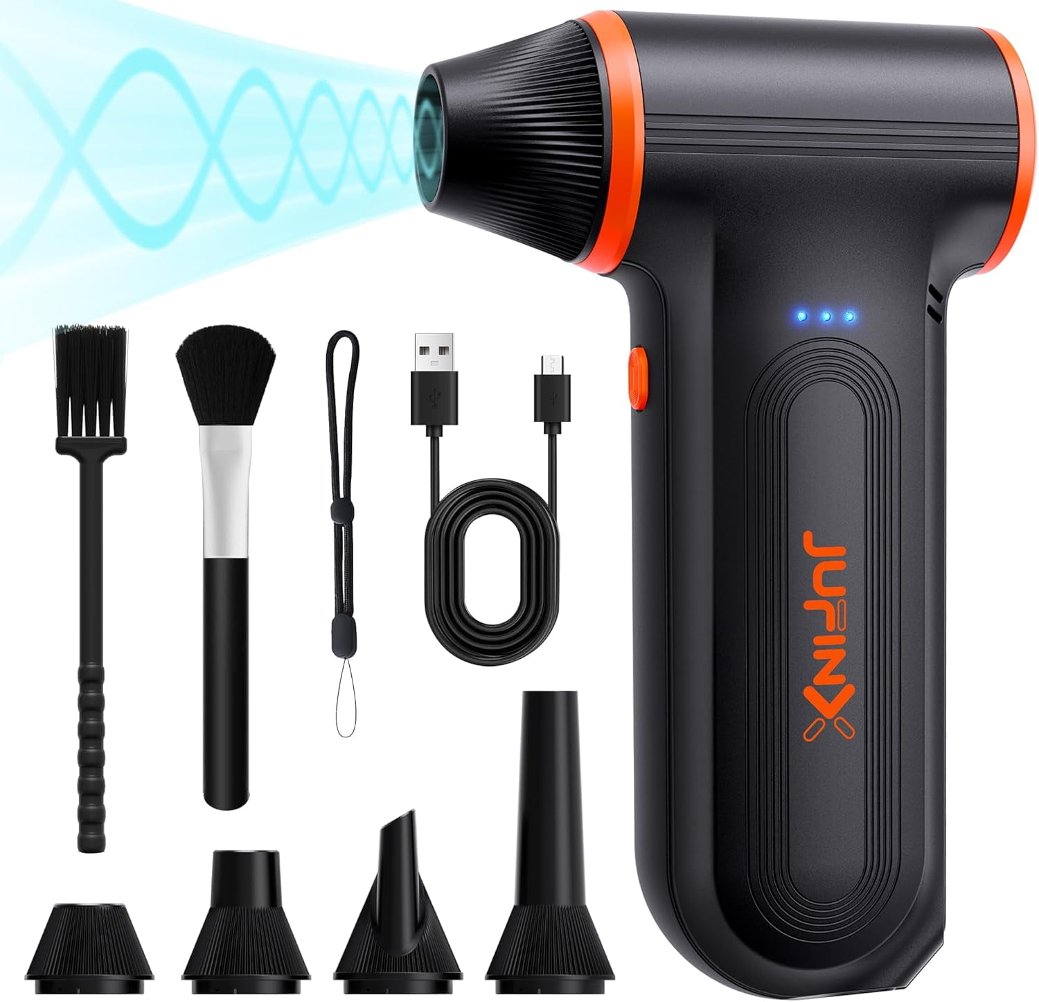 X117 Compressed Air Duster-150000RPM Super Power Snow Blower, 3-Gear ...