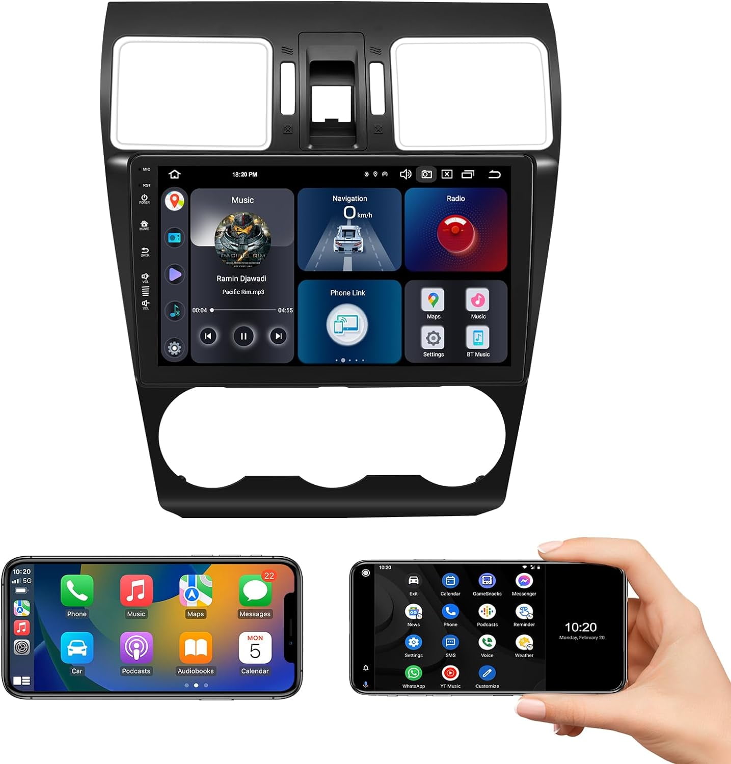 X12 8G+128G Car Stereo for Subaru Forester WRX 2016-2018 Carplay ...