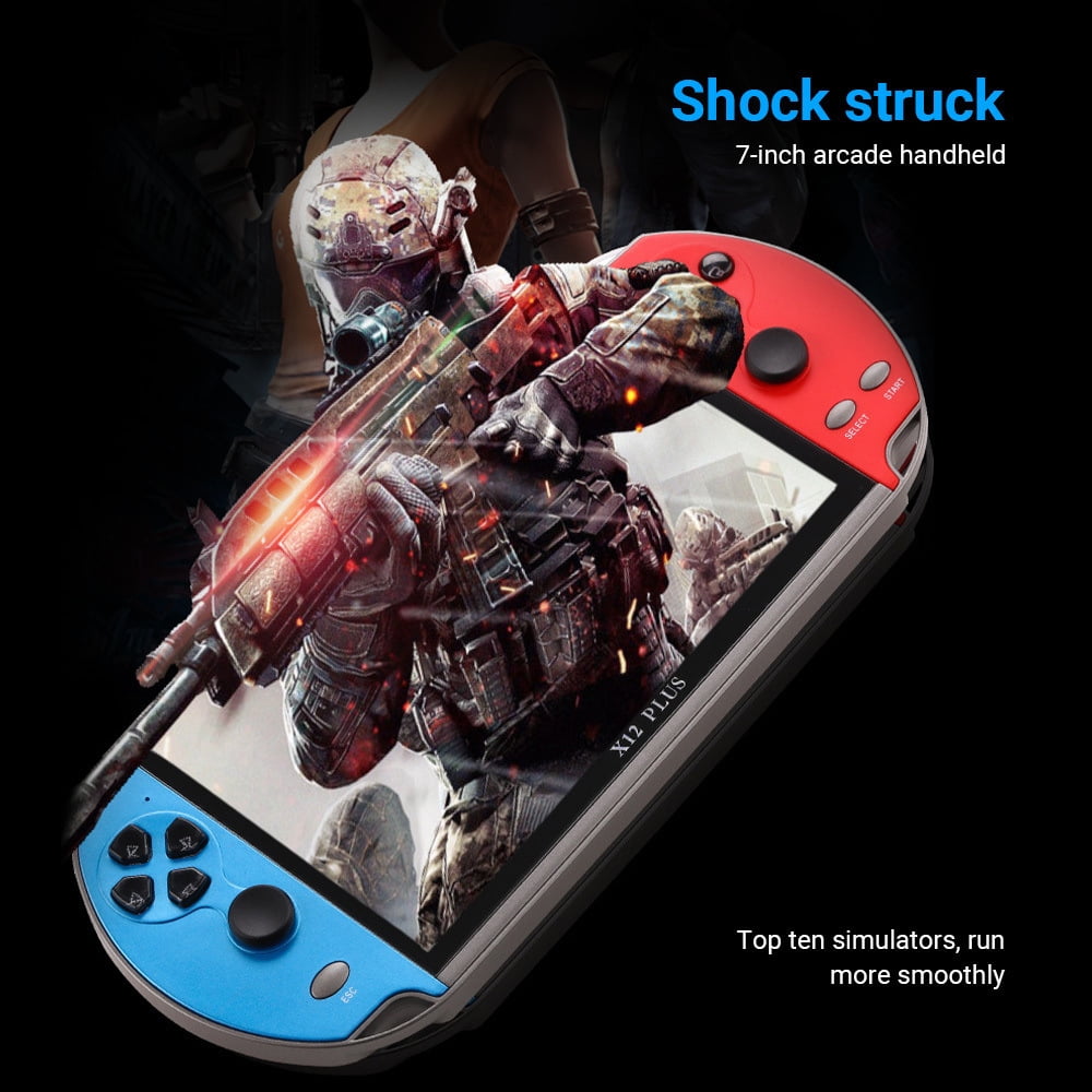 X12 Plus Handheld Video Game Console 10000 Games 7.1inch HD Screen for ...