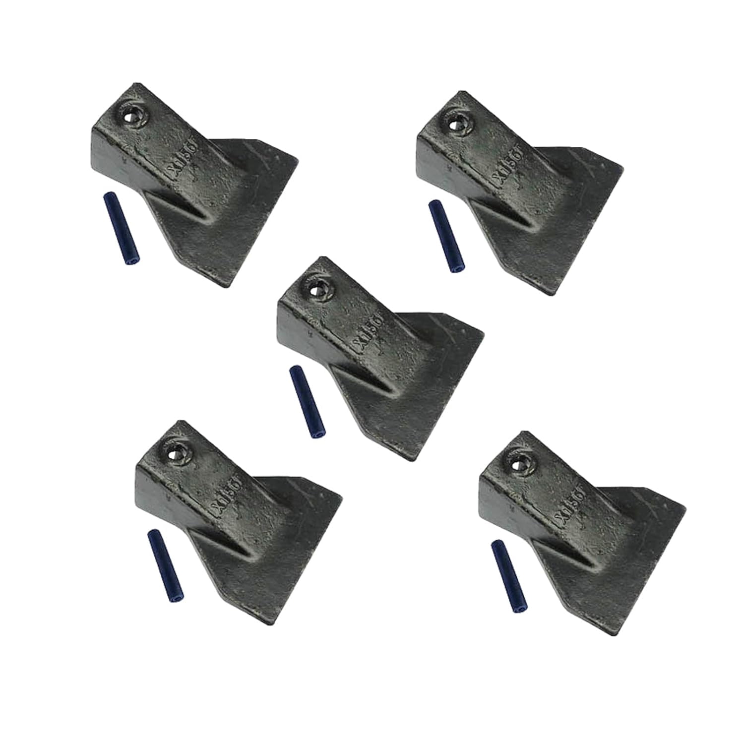 X156F Flare Wide Bucket Teeth +156LPN Long Pins Compatible with Hensley ...