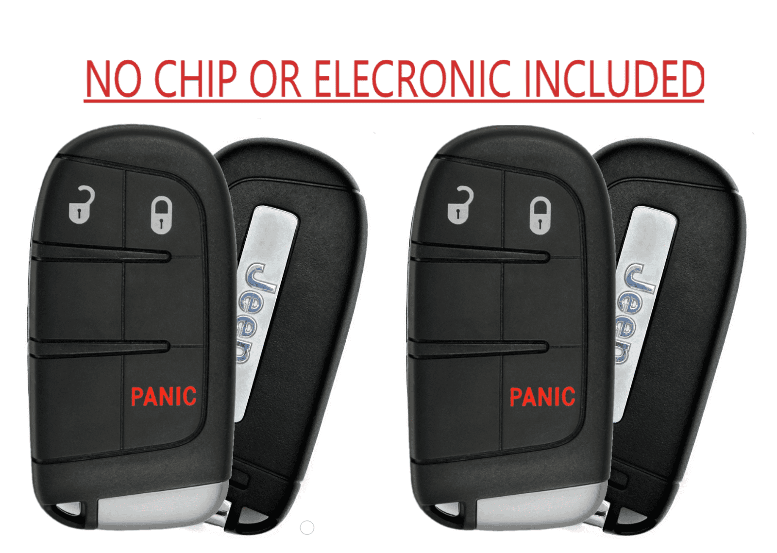 X2 3 Button SMART KEY SHELL FOR JEEP GRAND CHEROKEE 2014 - 2020 ...