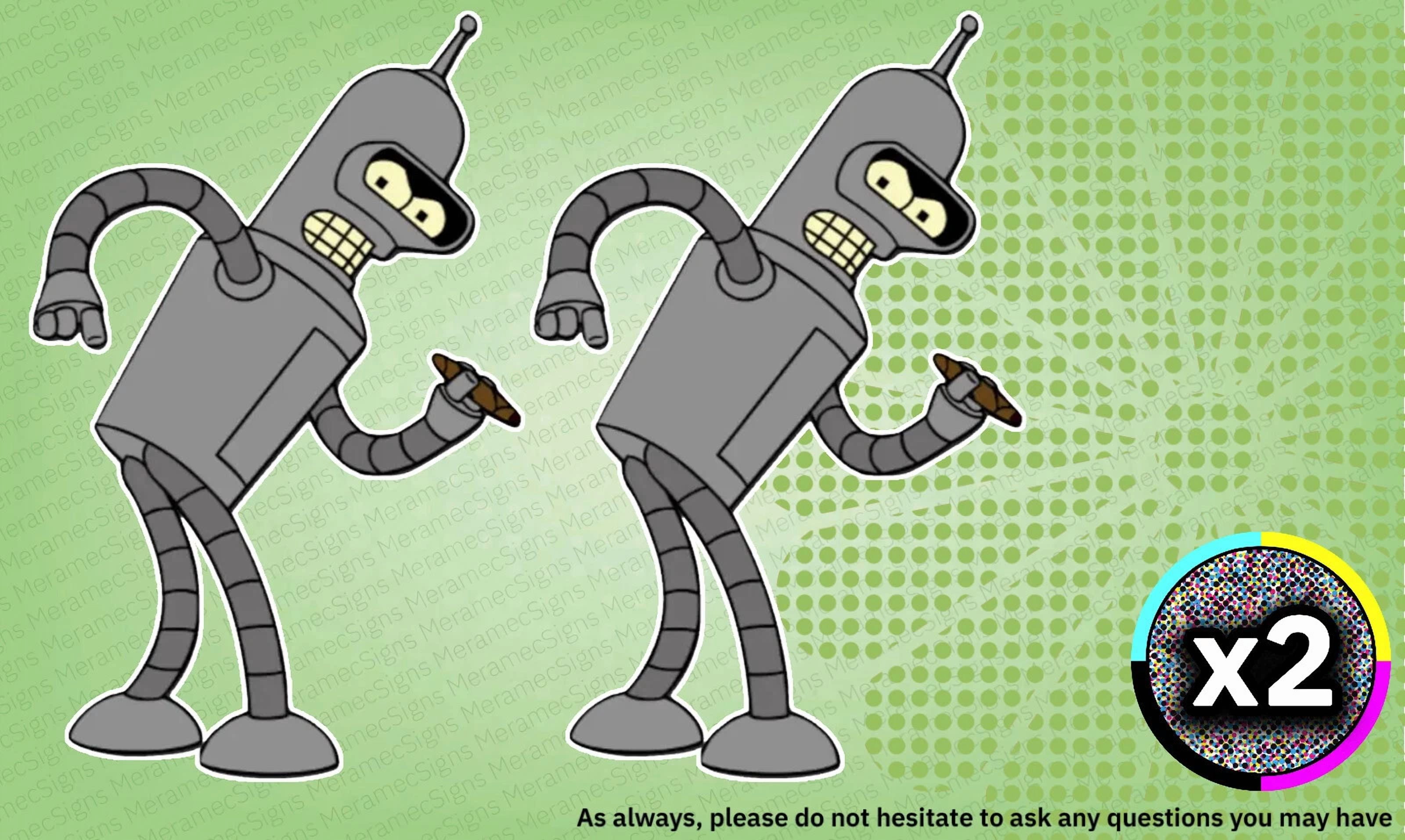 X2 Bender Shiny Metal A** Stickers Vinyl Sticker Decal Car Window ...