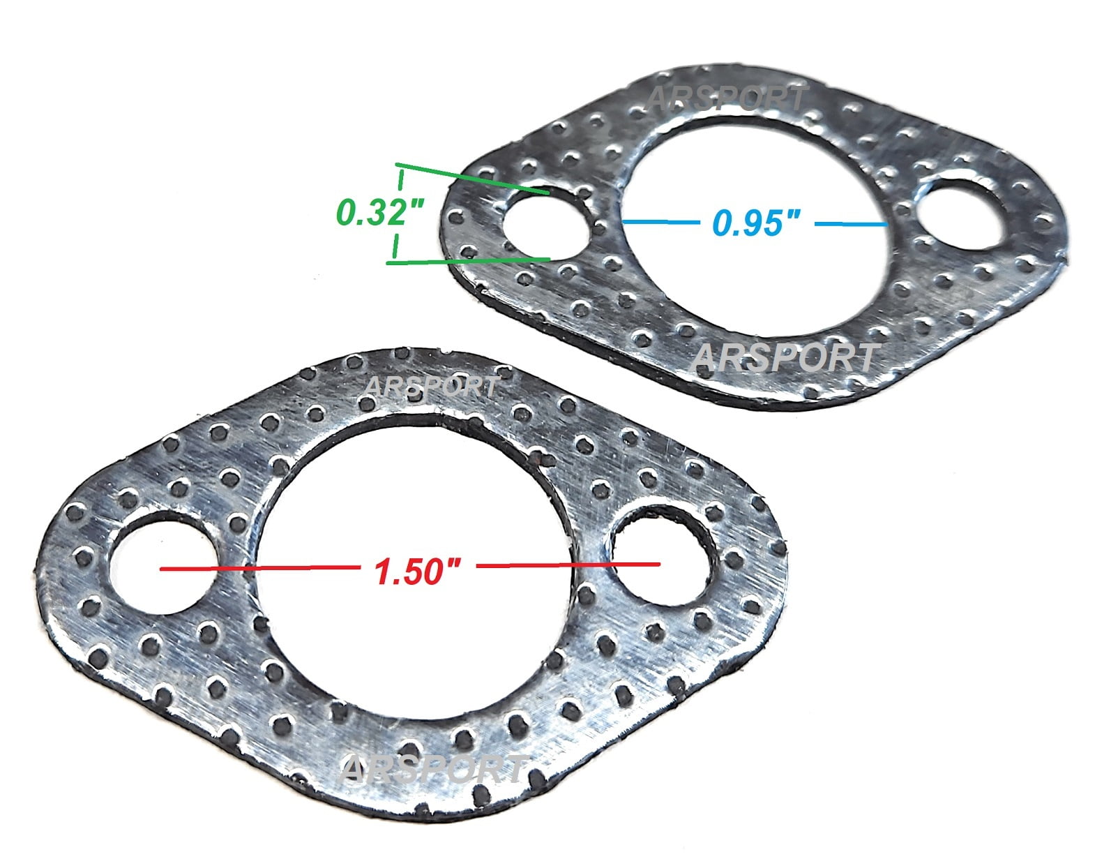 X2 Exhaust Gasket Replacement for Tecumseh 5.0-6.5 OHV Engine and ...