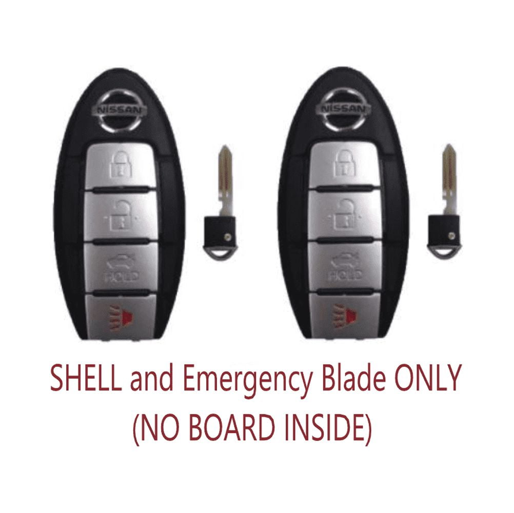 X2 NEW 4 Button Key Shell Replacement For Nissan Fcc KR5S180144014 ...