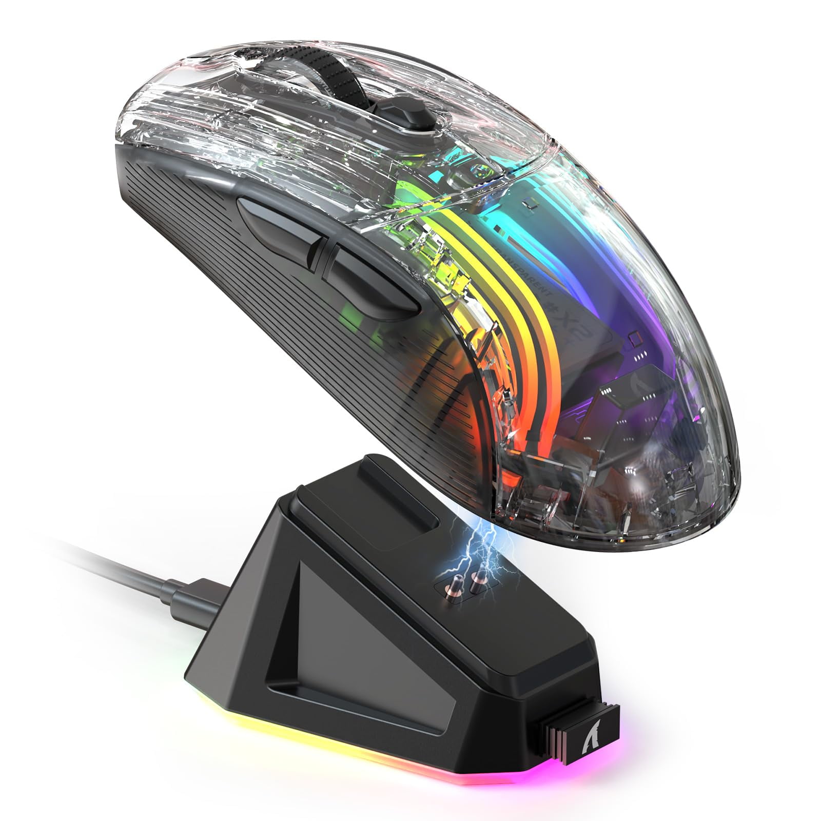 X2 Pro Wireless Gaming Mouse with RGB Charging Dock,Tri-Mode PC Gaming ...
