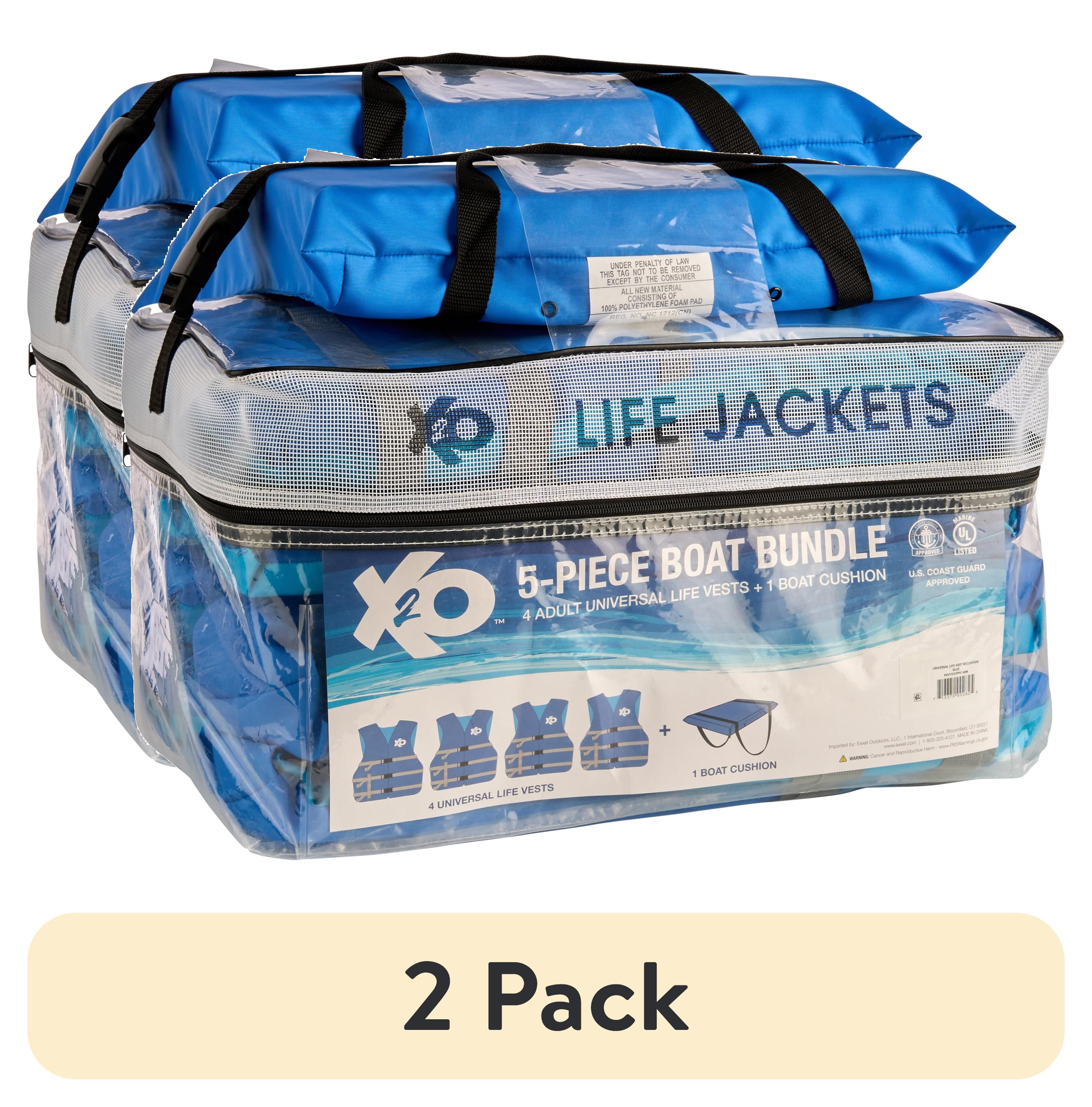 (2 pack) X20, 5-Pack Boat Bundle: Universal Life Jacket 4-Pack Plus ...