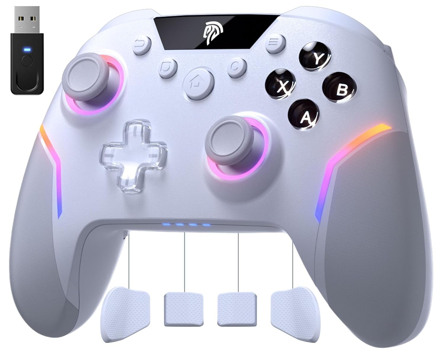 X20 Wireless Gaming Controller with RGB Backlit, 2-Stage Hall Effect ...