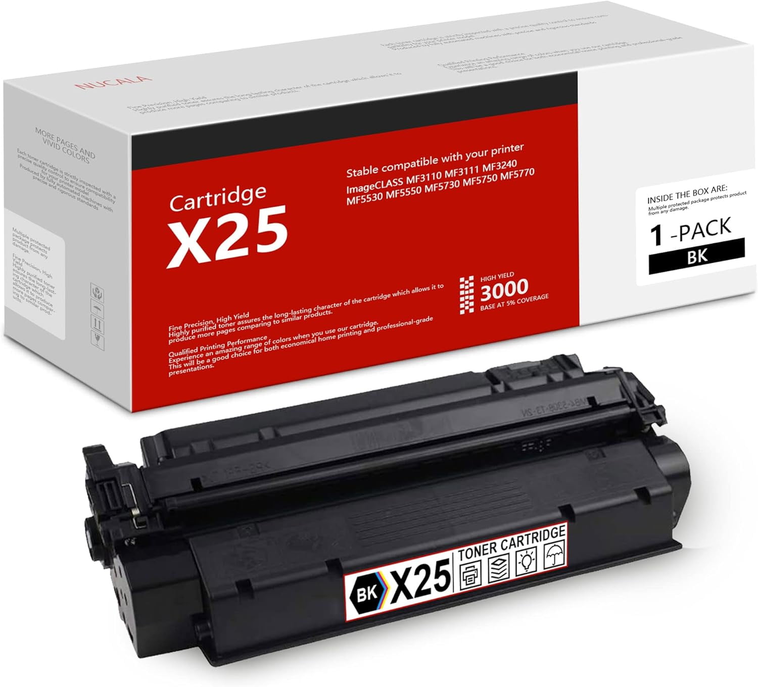 X25 Toner Cartridge Black: X-25 Toner Cartridge Replacement for Canon ...