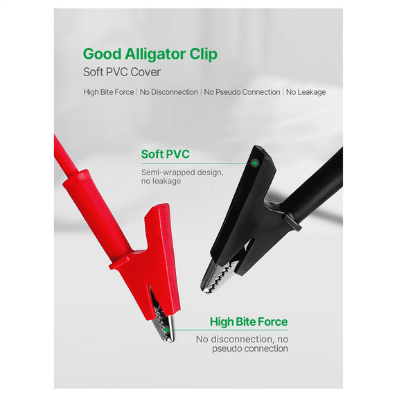 X25A New Banana Plug to Alligator Clip Test Cable and Nicro ...