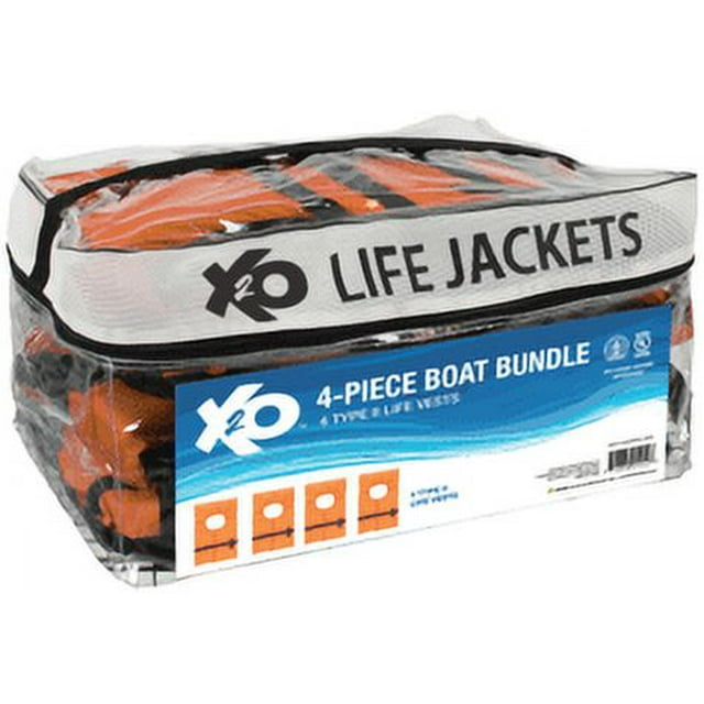 (2 pack) TYPE II LIFE VEST ORANGE 4 PACK - Walmart.com