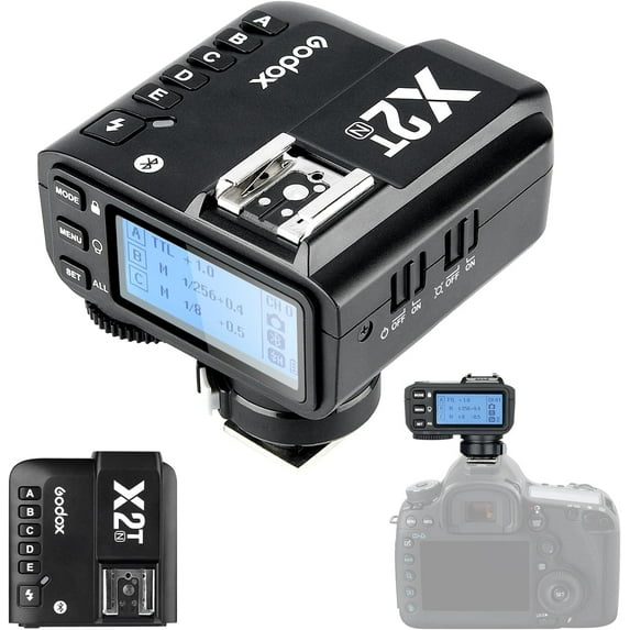 X2T-N TTL Wireless Flash Trigger for - 2.4G 100m Range, 1/8000s HSS ...