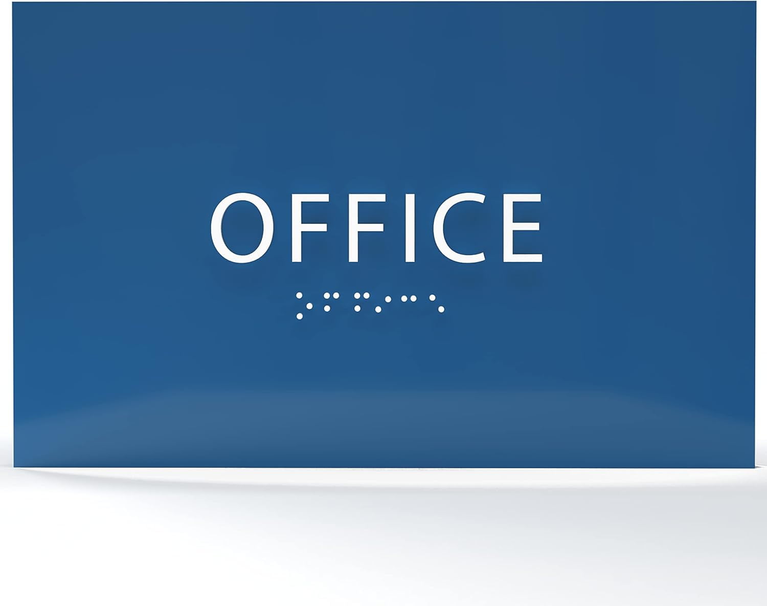 X4" Office Sign- Tactile Grade 2 Braille Text | Modern Utility Wall ...