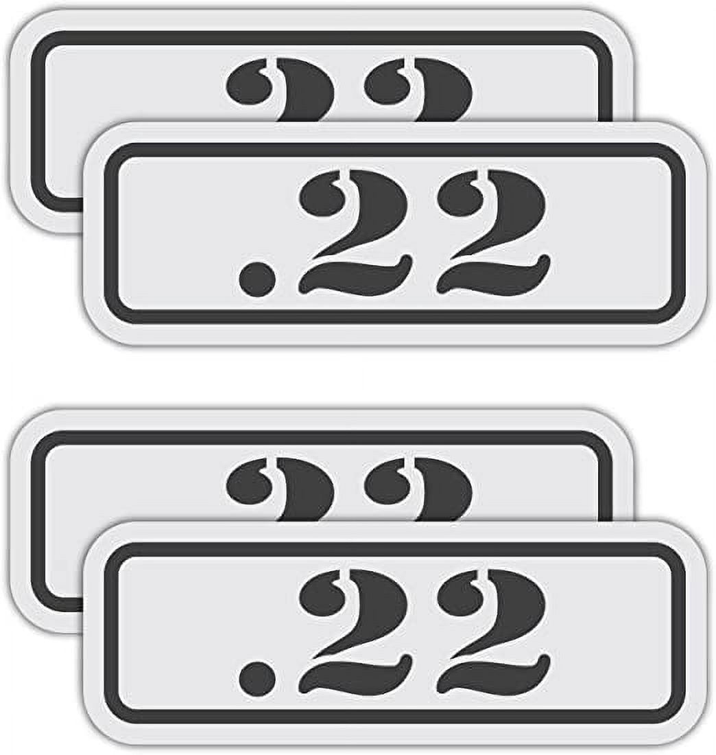 X4 | REFLECTIVE .22 Ammo Can Hard Hat Decals | Motorcycle Shield Helmet ...