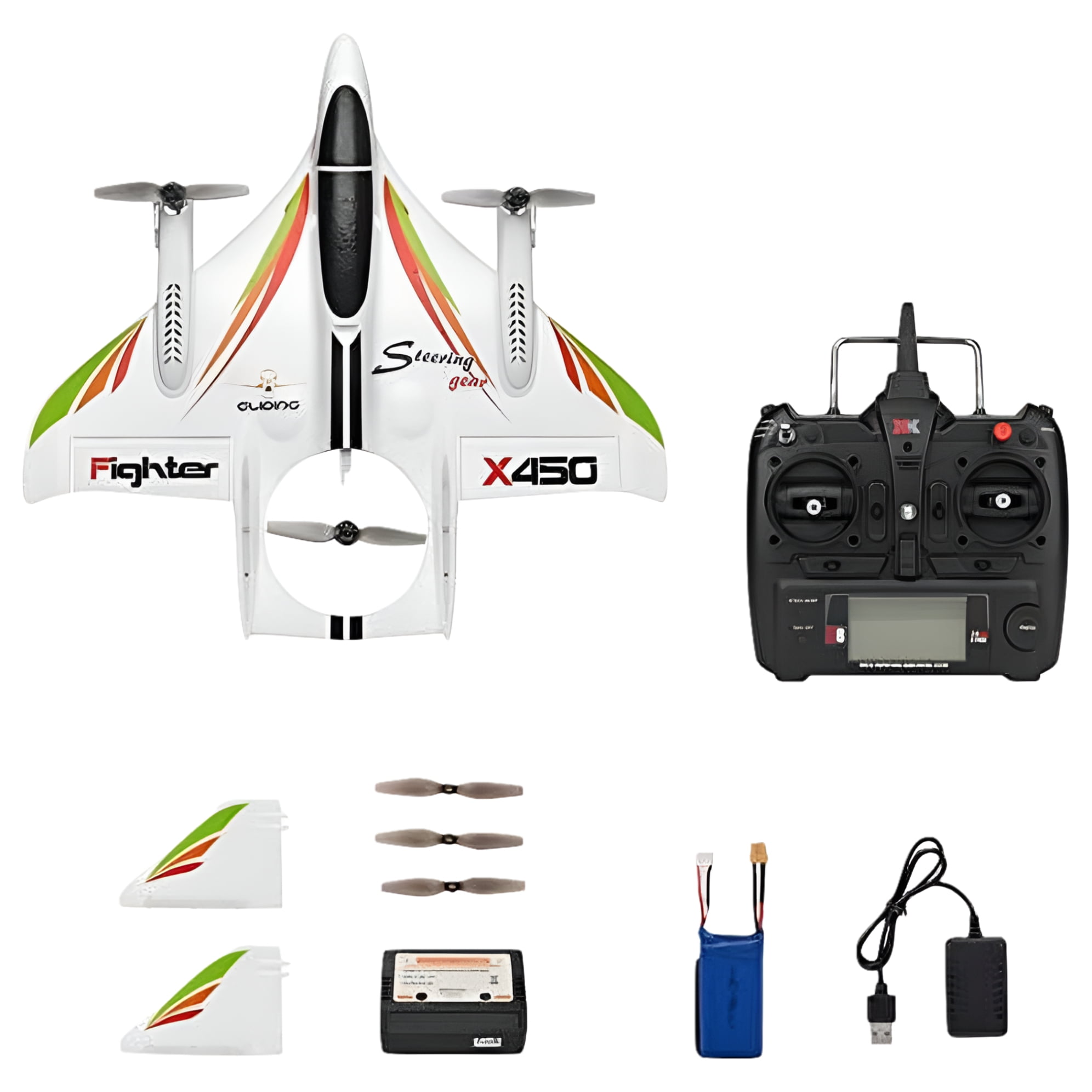 WLtoys X450 RC Airplane, 2.4G 6CH Brushless Motor, Vertical Takeoff ...