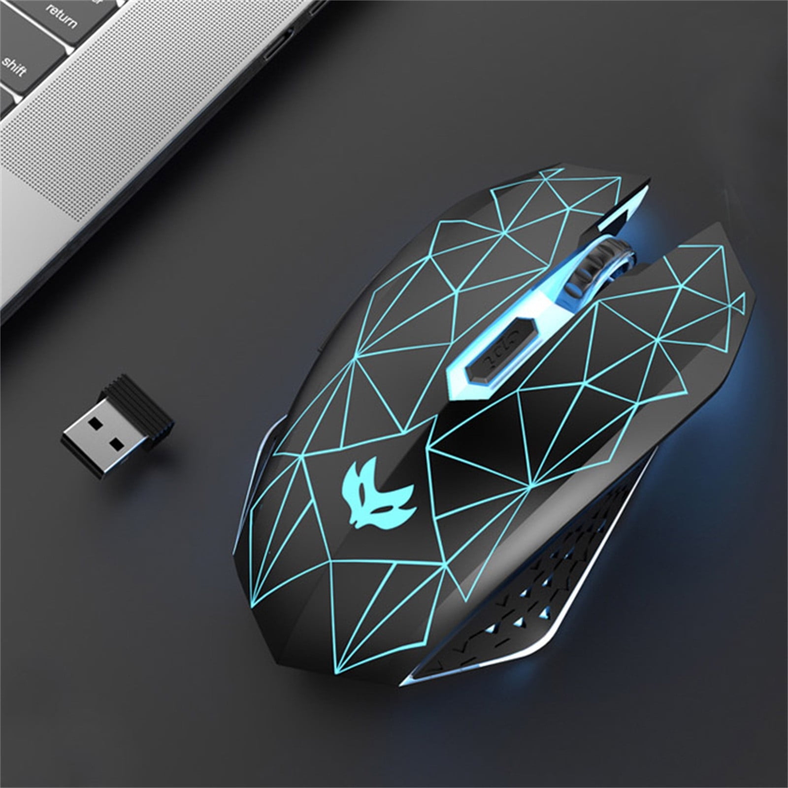 X5 Wireless Bluetooth Gaming Mouse, Rechargeable LED Wireless Mouse ...