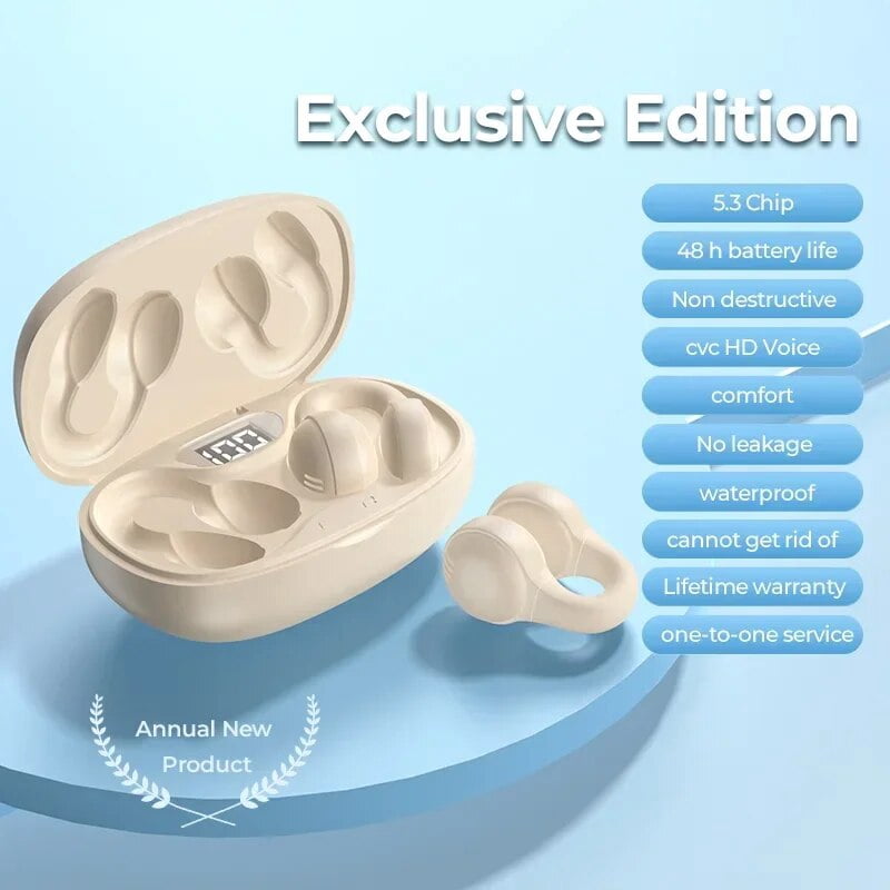 X58 TWS Wireless Bone Conduction Headphones Bluetooth 5.3 Earphones ...