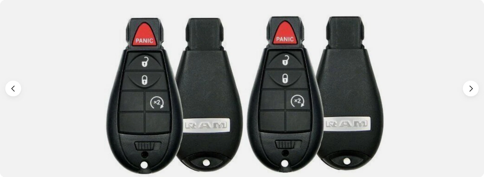 Replacement 4-Button Key Fob (GQ4-53T) Compatible with Dodge Ram 2013 ...