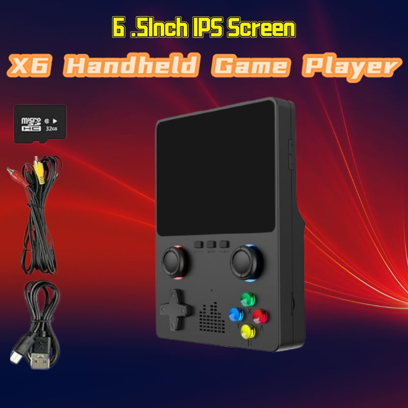 X6 Game Console X6 Hd Console, Family-Friendly Handheld Arcade (Black ...
