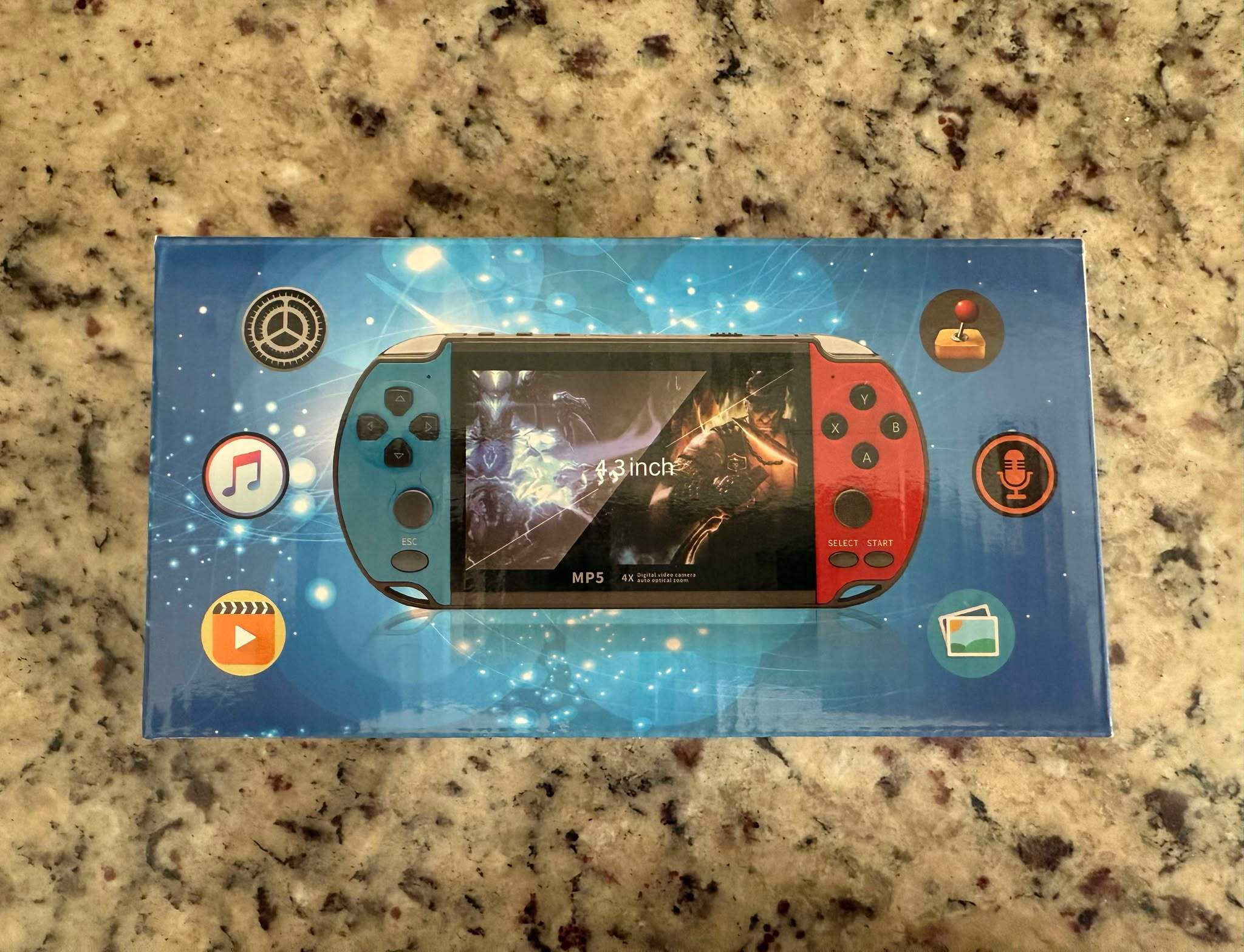 X7 Handheld Game Console 4.3 Inch Dual Joystick Mini Game Console 10000 ...