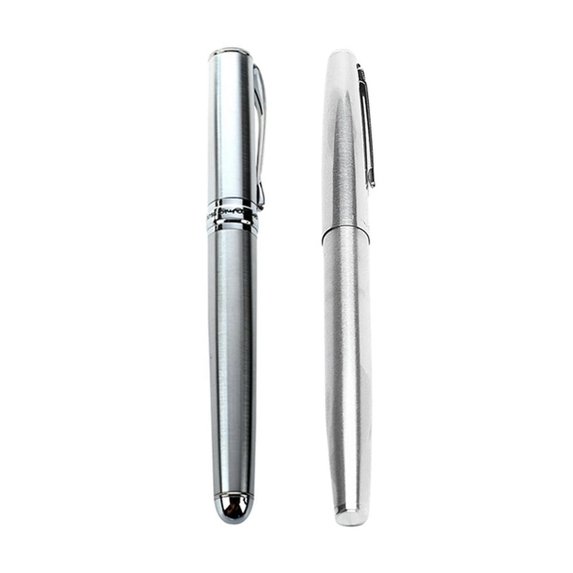 X750 Silver CT Fountain Pen & 911 Steel Fountain Pen With 0.38Mm Extra ...