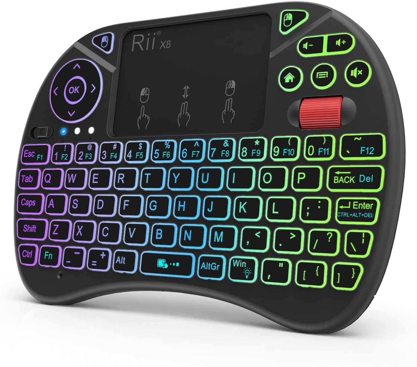 X8 Mini Keyboard,2.4Ghz Portable Wireless Keyboard With Touchpad Mouse ...